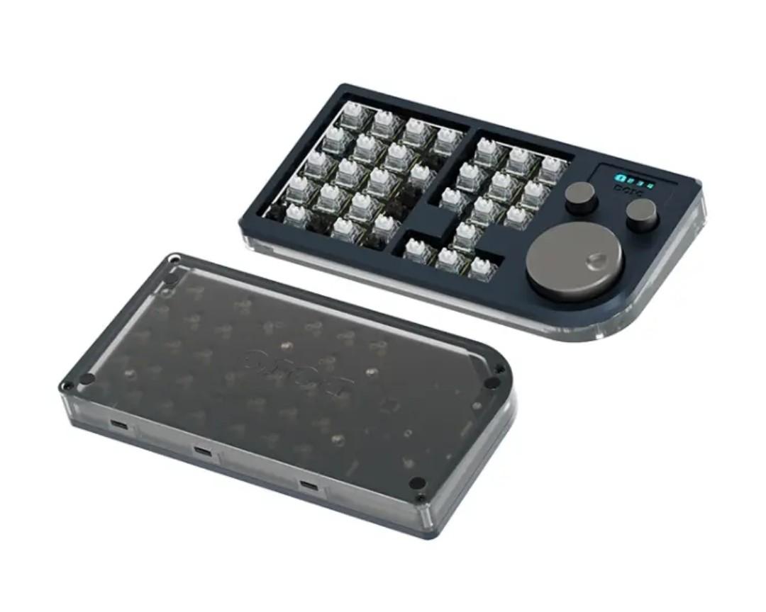 [DOIO KB30-01] 30-key, 3-knob Designer Keyboard, Macropad with Hub ...