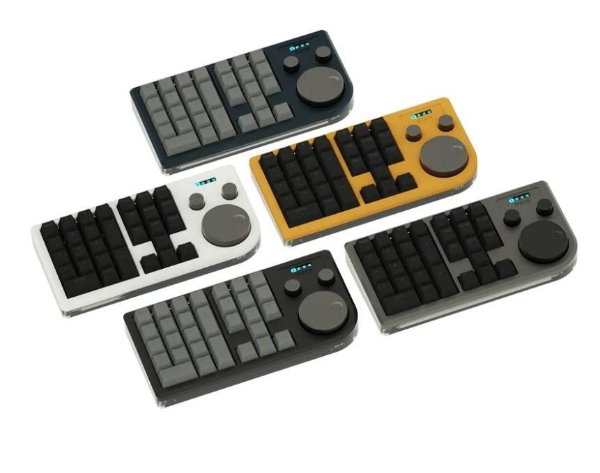 [DOIO KB30-01] 30-key, 3-knob Designer Keyboard, Macropad with Hub ...