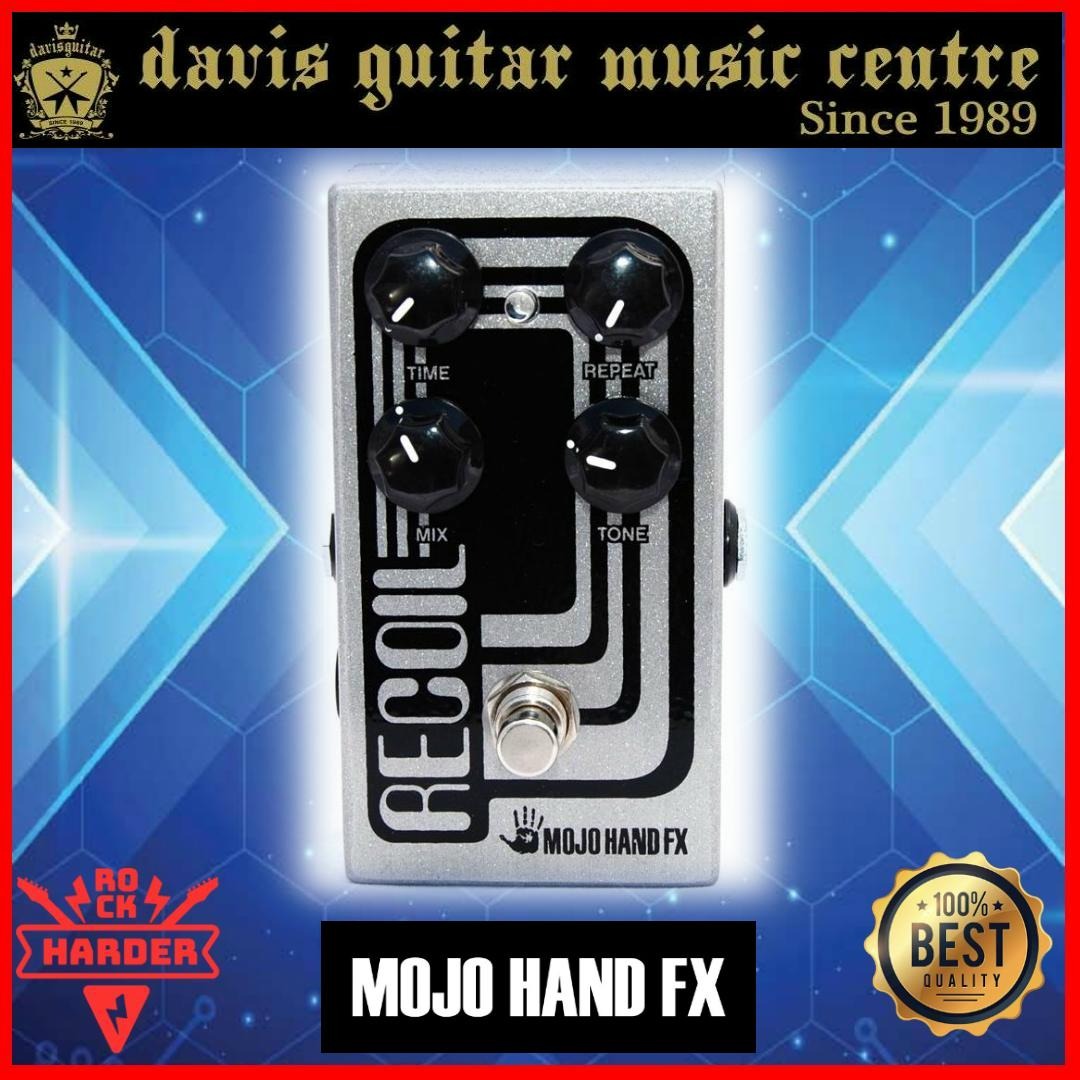Mojo Hand Recoil Delay Guitar Effect Pedal Made In USA, Hobbies & Toys ...