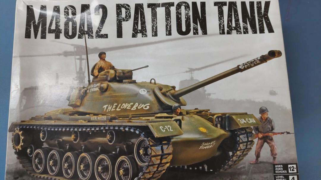 Monogram M48A2 Patton Tank Model Kit Level 4, Hobbies & Toys, Toys ...