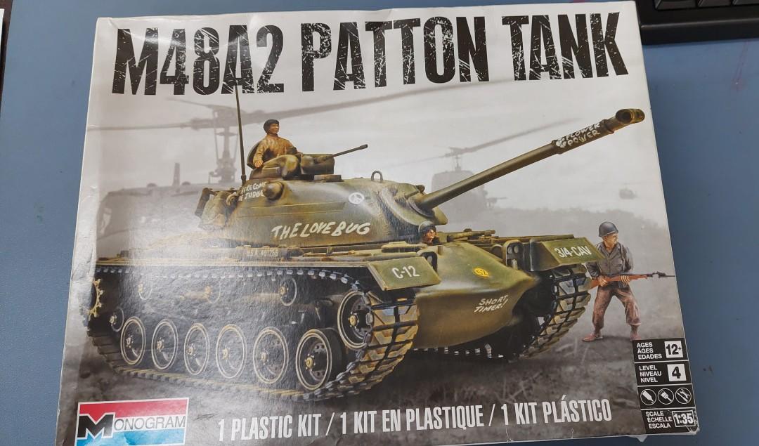 Monogram M48A2 Patton Tank Model Kit Level 4, Hobbies & Toys, Toys ...