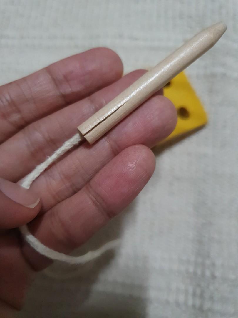 Montessori Threading Toy - Early Sewing Activity, Babies & Kids, Infant ...