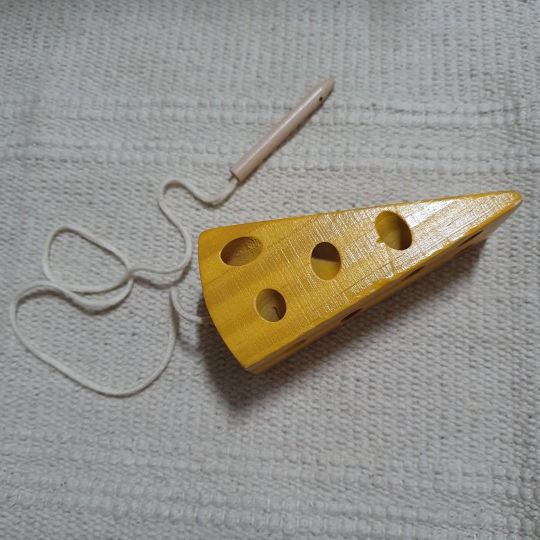 Montessori Threading Toy - Early Sewing Activity, Babies & Kids, Infant ...