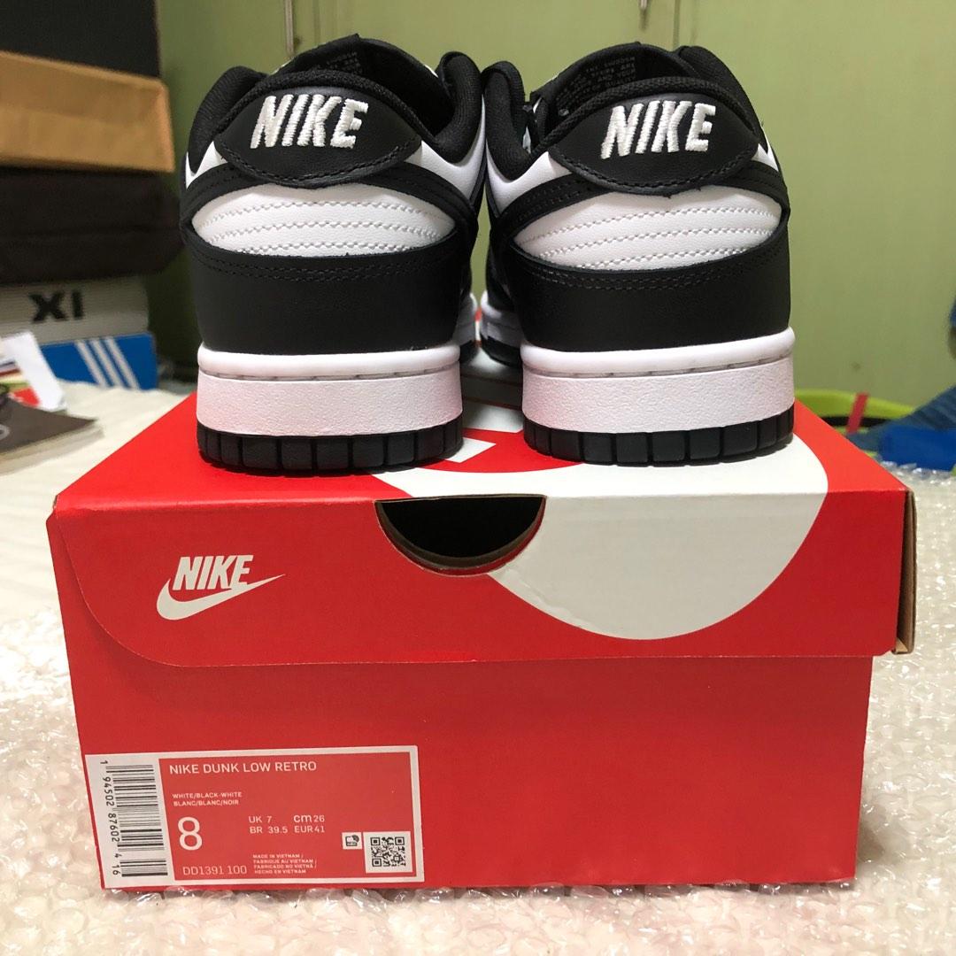 Nike DUNK Low Retro PANDA 8US M, Men's Fashion, Footwear, Sneakers on ...