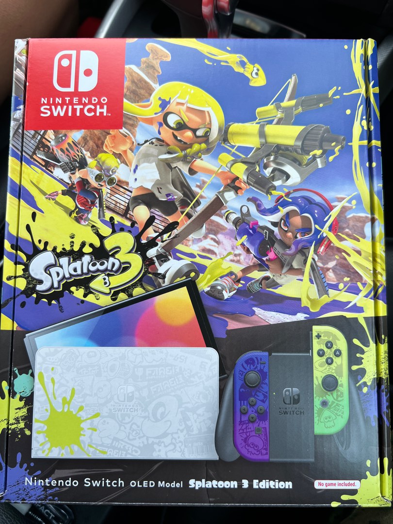 nintendo switch oled model splatoon 3 edition, Video Gaming, Video Game ...