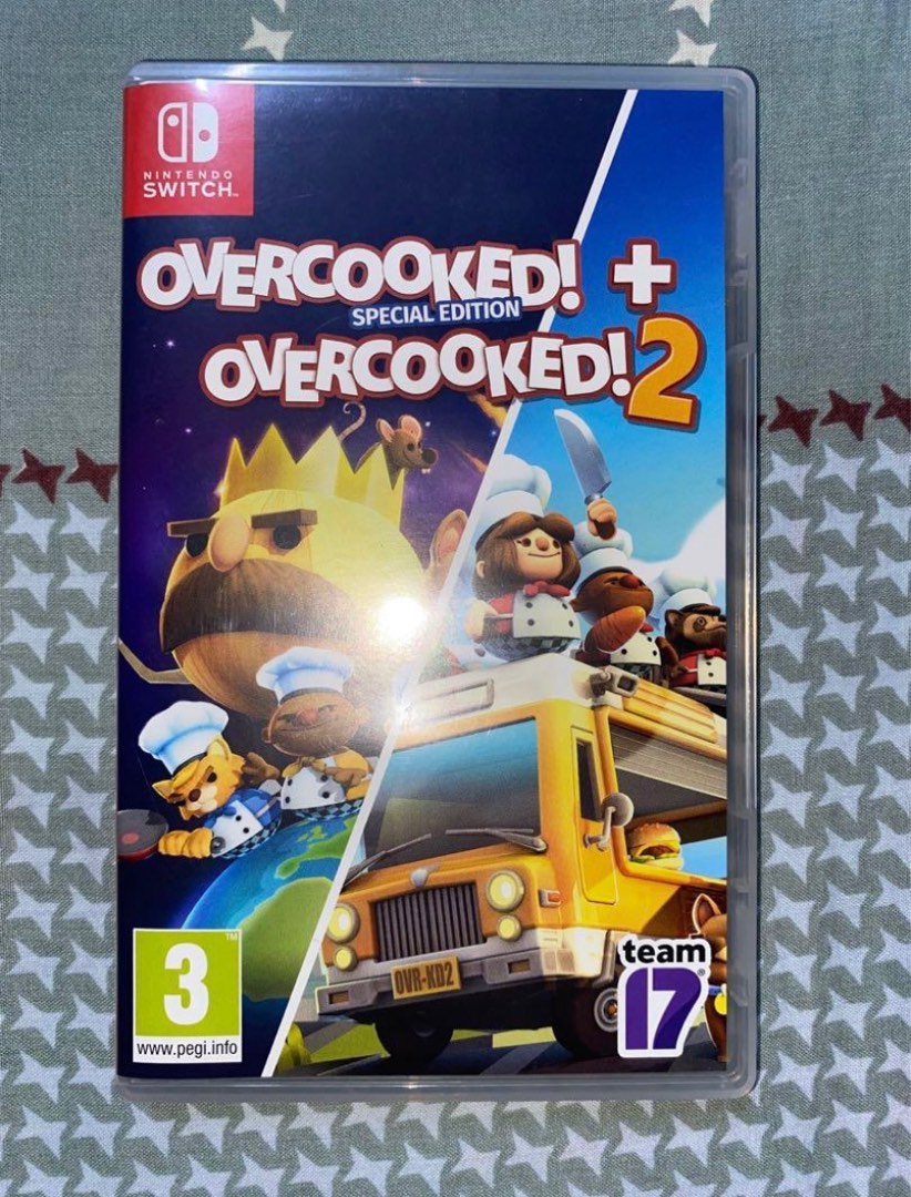 Nintendo Switch V2 Overcooked Special Edition + Overcooked 2, Video ...