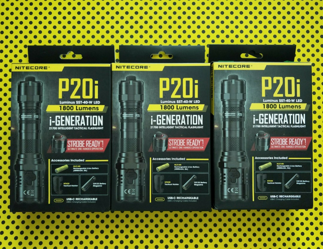 P20i Nitecore P20i Tactical Flashlight 1800 Lumens Intermediate Throw ...