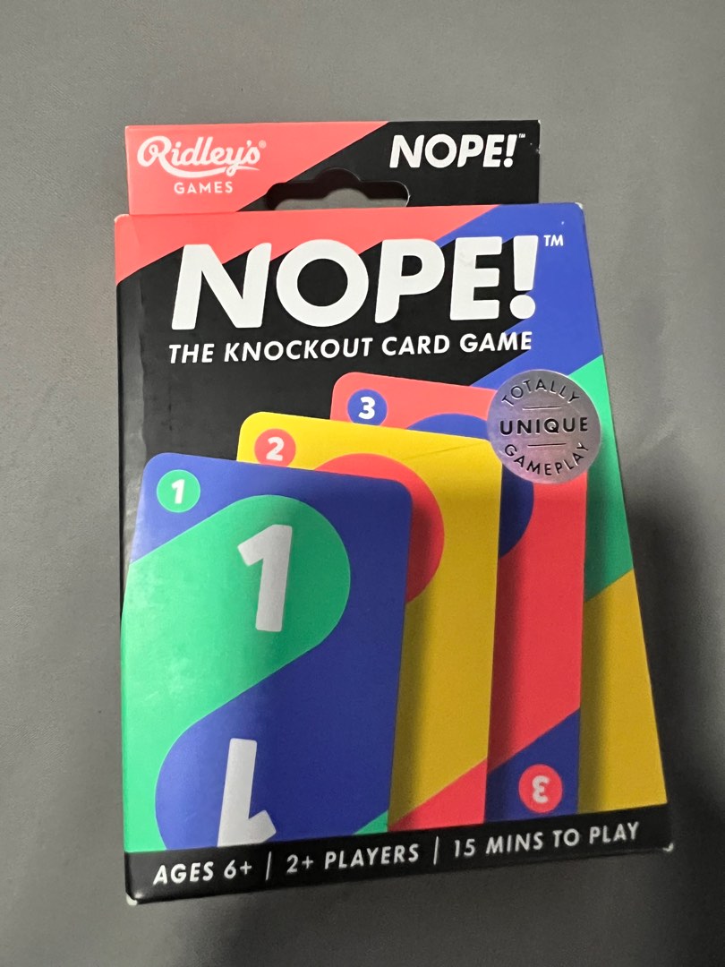 NOPE! Card Game, Hobbies & Toys, Toys & Games on Carousell