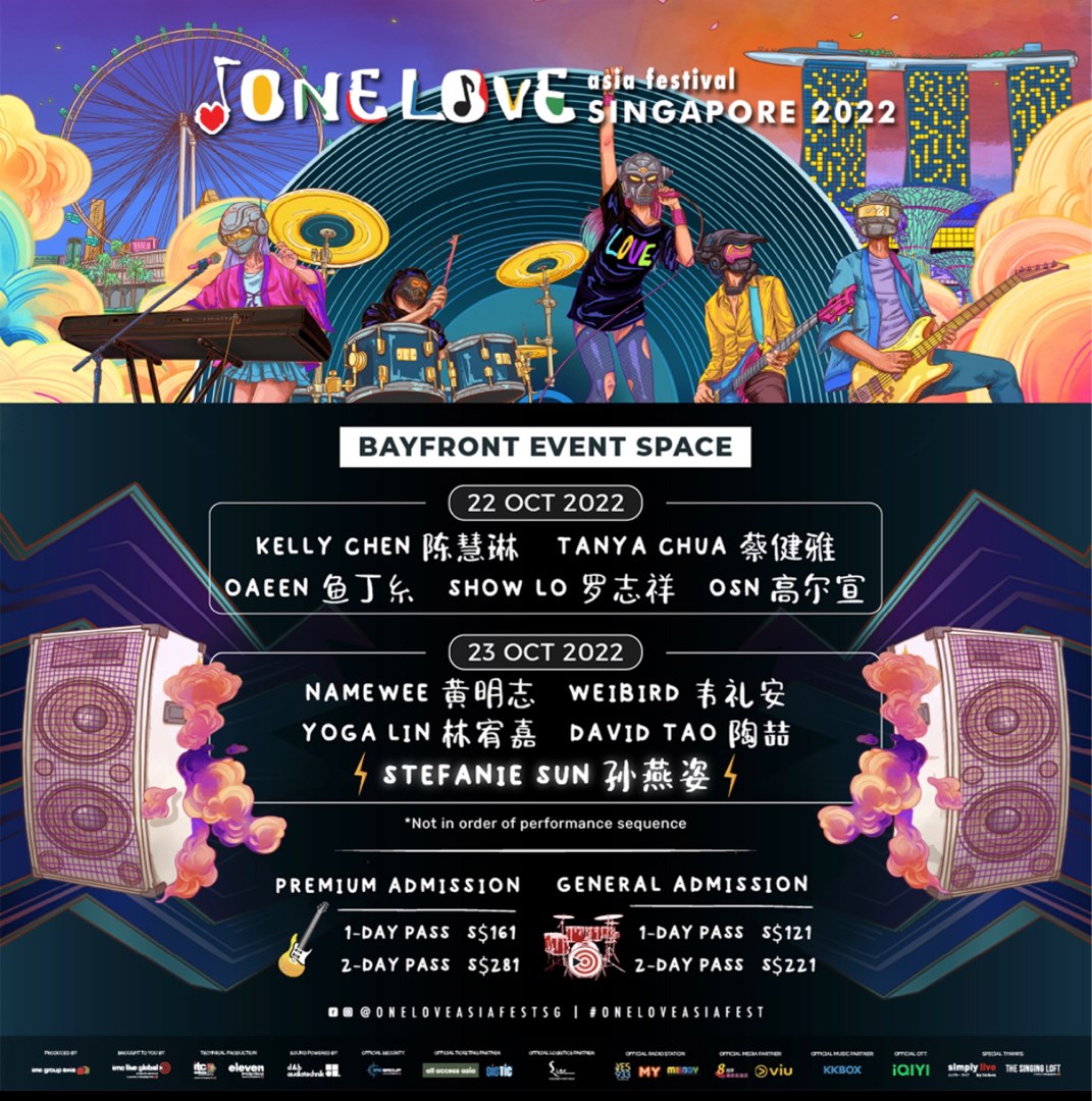 x1 Premium ticket One love asia festival, Tickets & Vouchers, Event ...