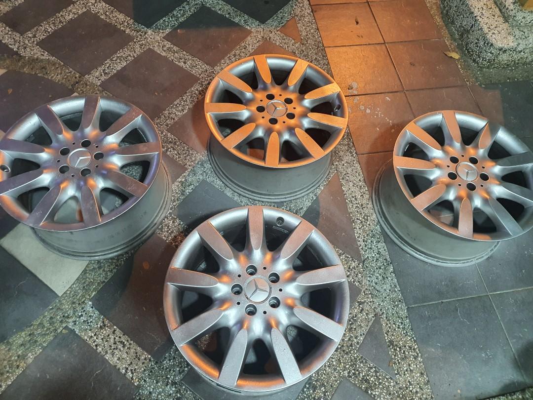 Original Mercedes Sport Rims, Auto Accessories on Carousell