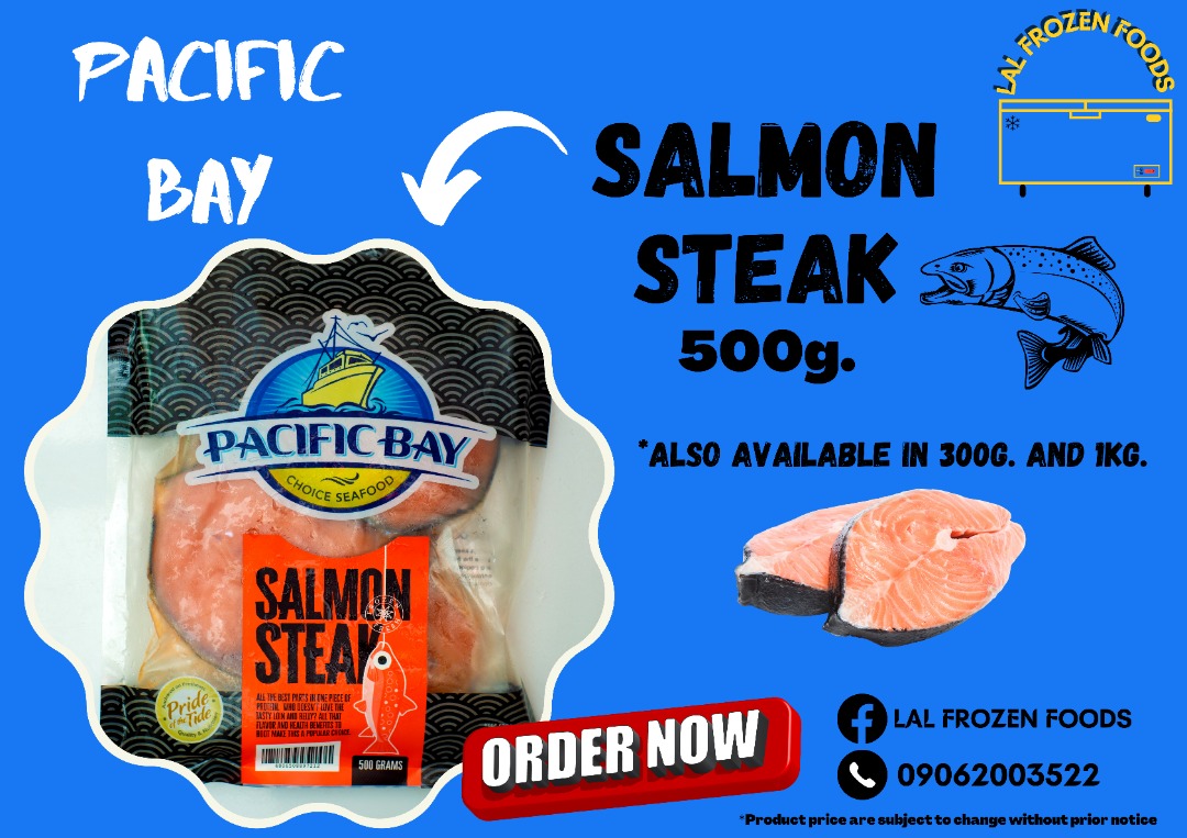Pacific Bay Salmon Steak 500g., Food & Drinks, Chilled & Frozen Food on Carousell