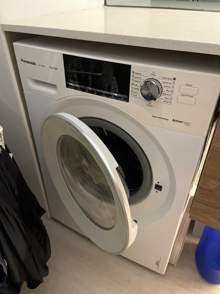 Panasonic na-128vg6 8kg 1200 washing machine only, TV & Home Appliances ...