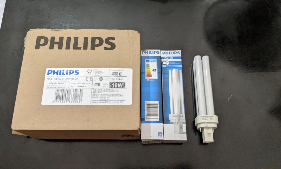 Philips Master PL-C 18W 865 2P - 10Pcs, Furniture & Home Living, Lighting & Fans, Lighting on ...