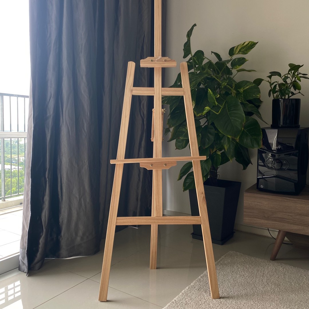 Pine Wood Easel Stand / Stand for Painting /, Hobbies & Toys ...