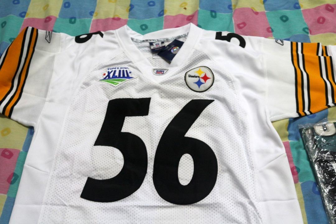 Pittsburgh Steelers #56 jersey Woodley white NEW, Men's Fashion, Tops ...
