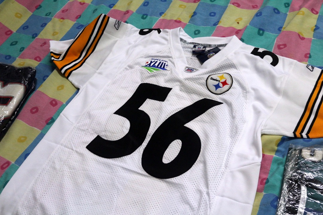 Pittsburgh Steelers #56 jersey Woodley white NEW, Men's Fashion, Tops ...