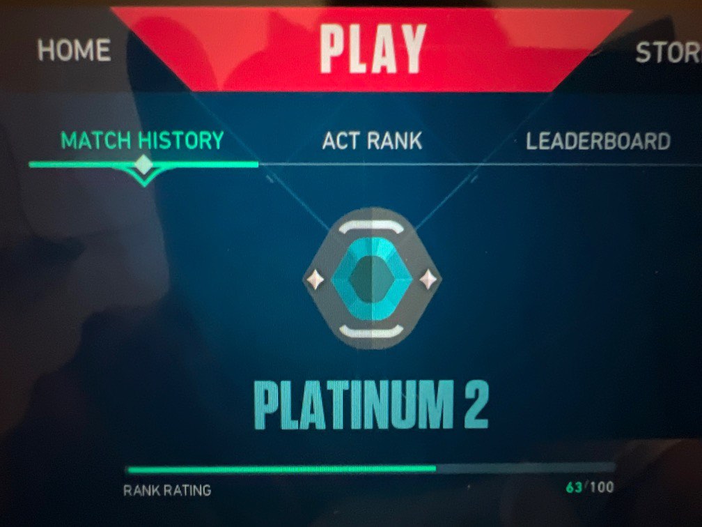 Platinum 2 Ranked Currently EP5 ACT3 Valorant Smurf Account, Video ...