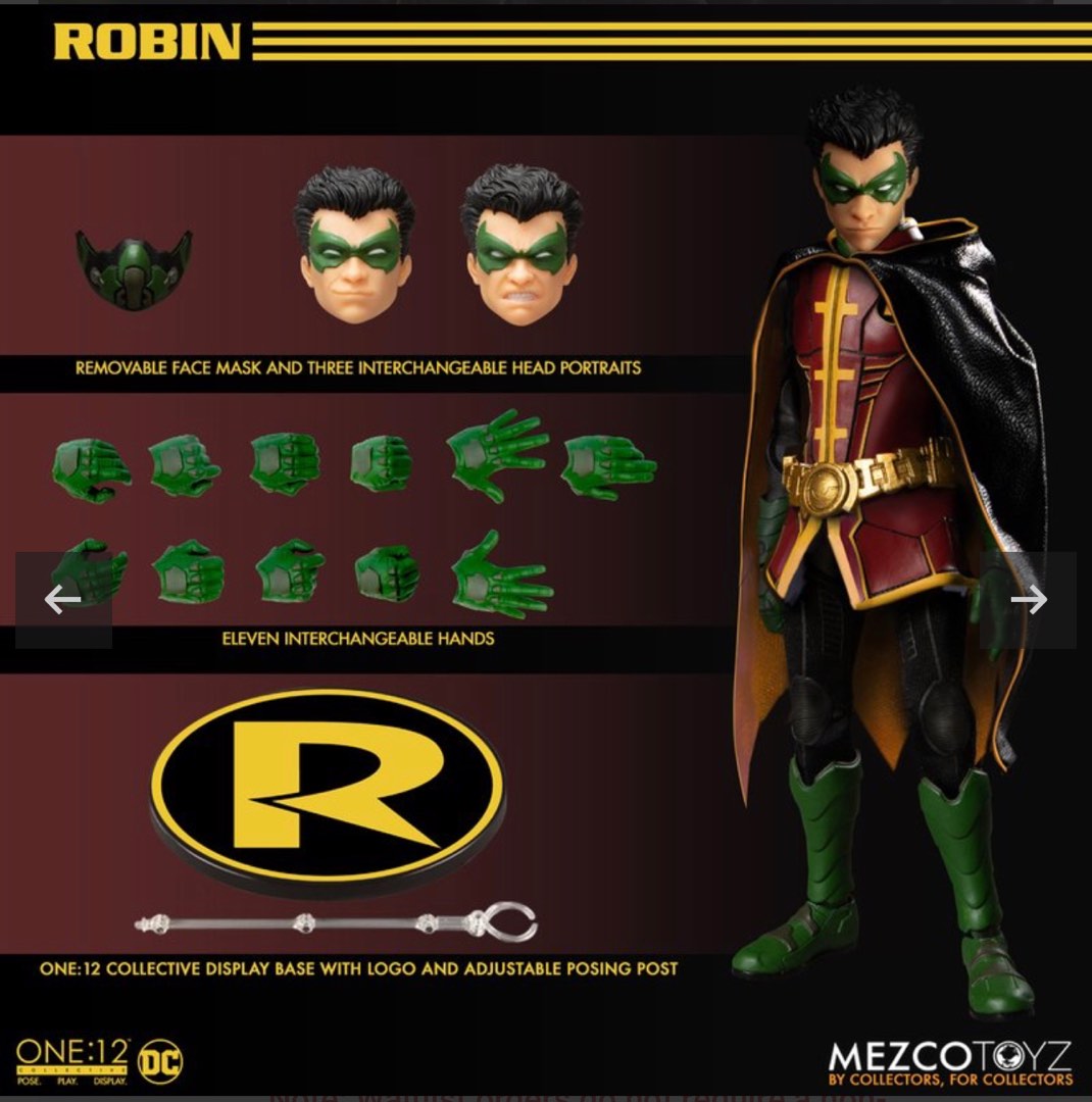 [PO] Mezco Toyz One:12 Robin, Hobbies & Toys, Toys & Games on Carousell