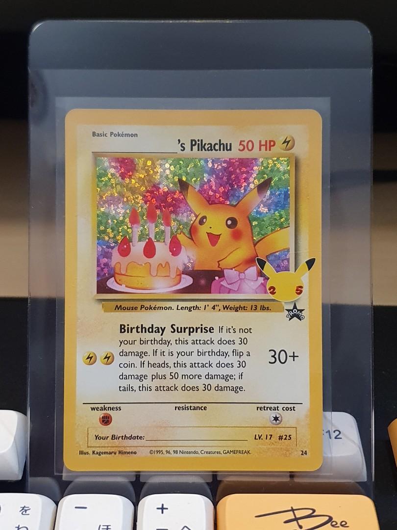 Pokémon 25th Celebrations Birthday Pikachu, Hobbies & Toys, Toys ...