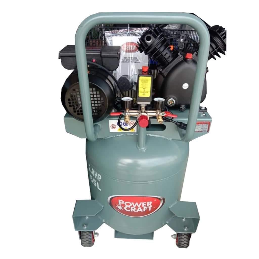 PowerCraft Air Compressor 2HP 85 Liters Vertical PAC 1585V, Commercial ...