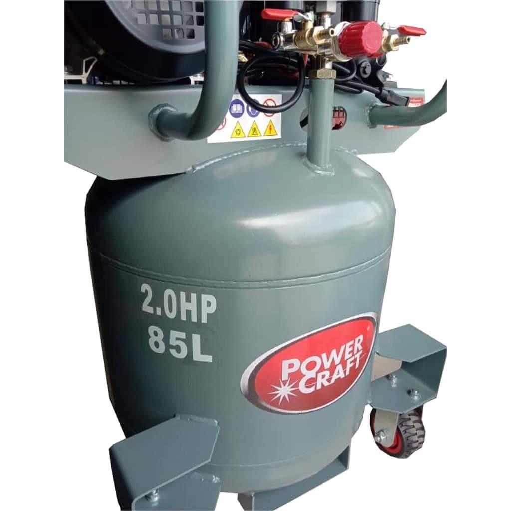 PowerCraft Air Compressor 2HP 85 Liters Vertical PAC 1585V, Commercial ...