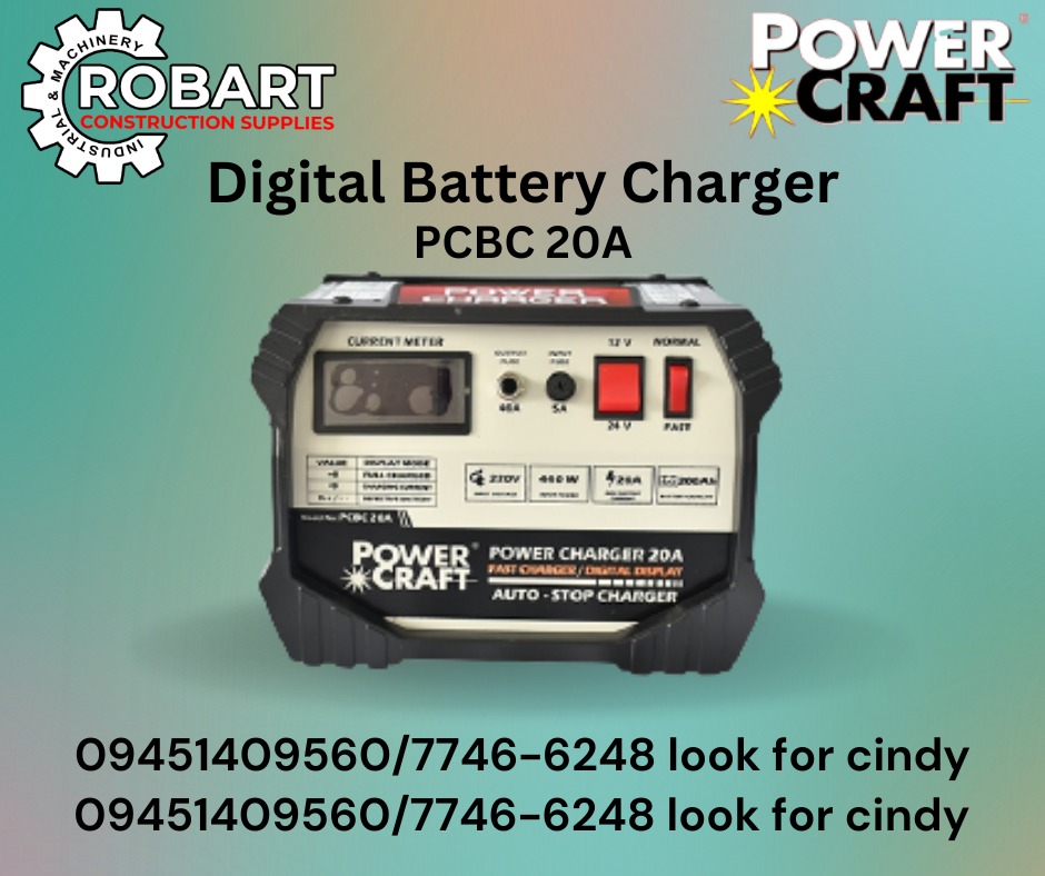 "Powercraft" Digital Battery Charger PCBC 20A, Commercial & Industrial ...