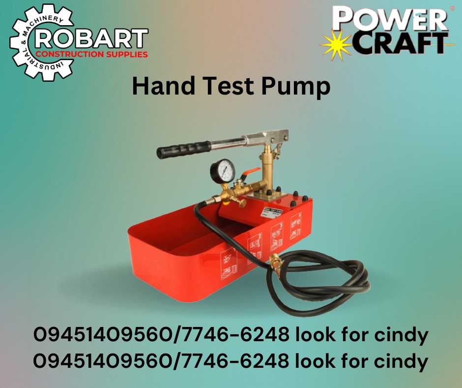 "Powercraft" Hand Test Pump, Commercial & Industrial, Construction ...