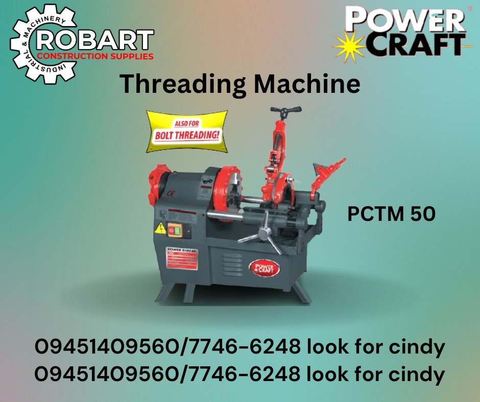 "Powercraft" Threading Machine PCTM 50 1/2"-2", Commercial & Industrial ...