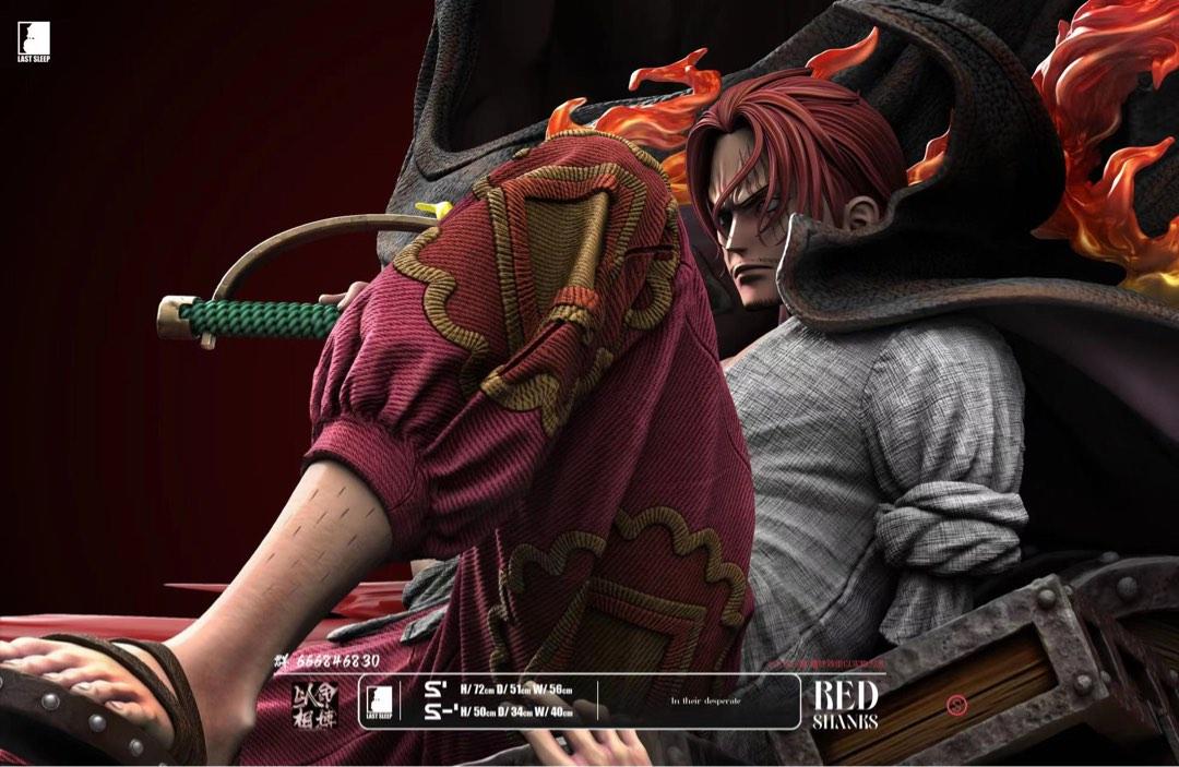 【PO】Red Hair Shanks Conqueror Haki GK Figure Last Sleep Studio One ...