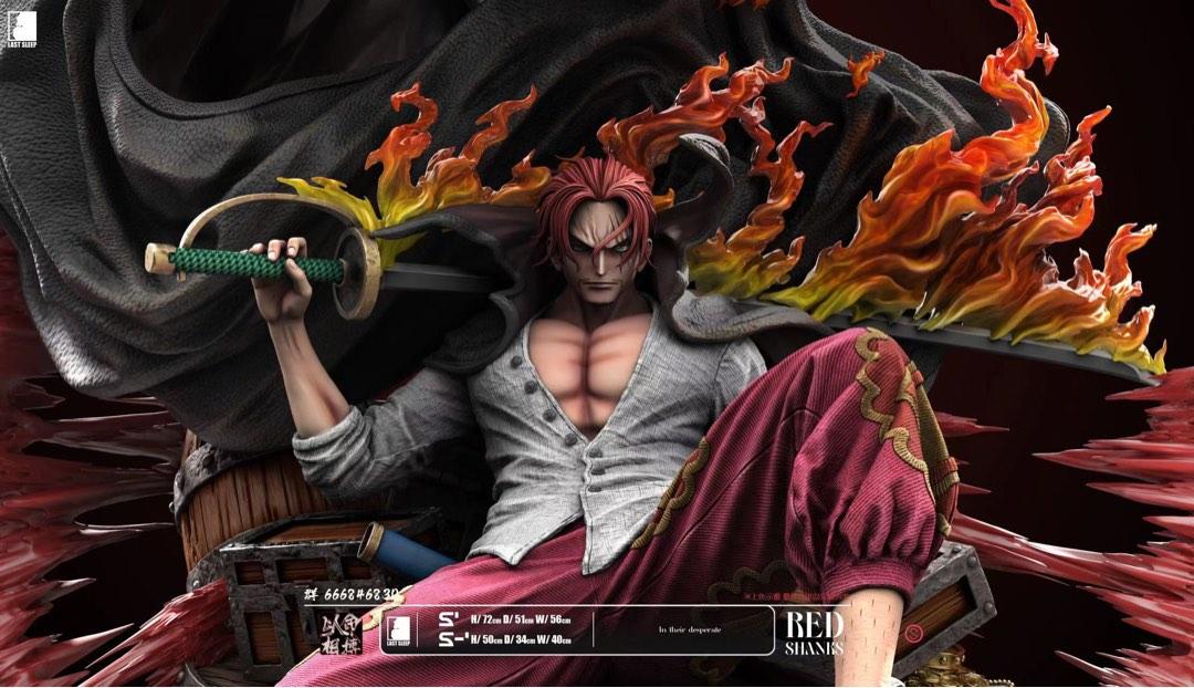 【PO】Red Hair Shanks Conqueror Haki GK Figure Last Sleep Studio One ...
