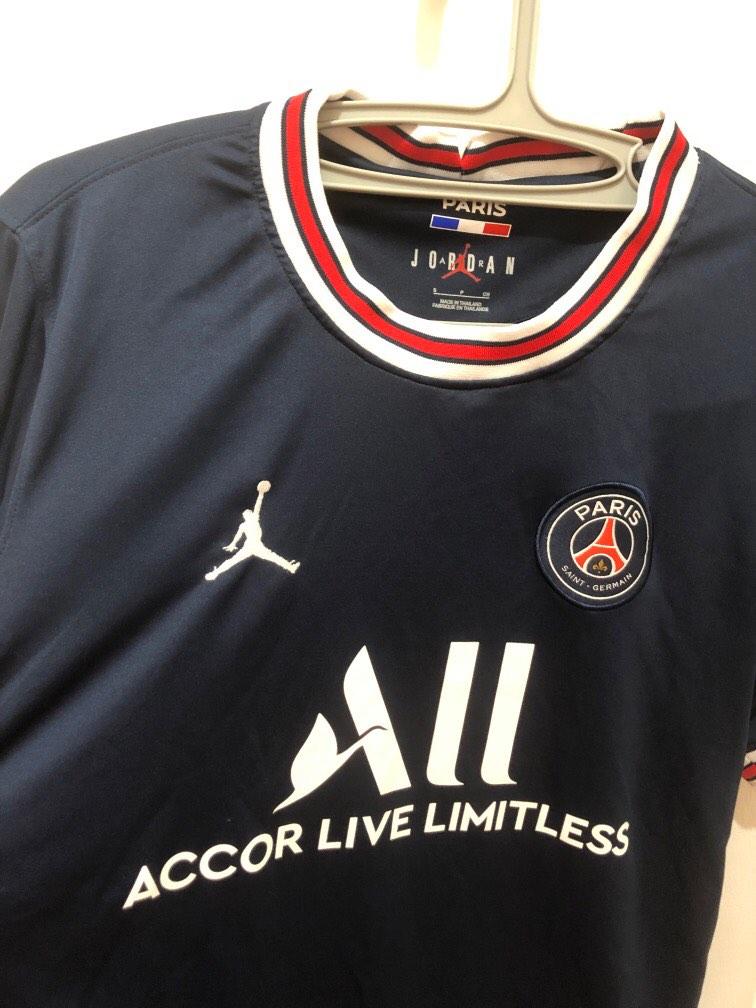 PSG x Jordan Football Jersey (replica), Men's Fashion, Tops & Sets ...