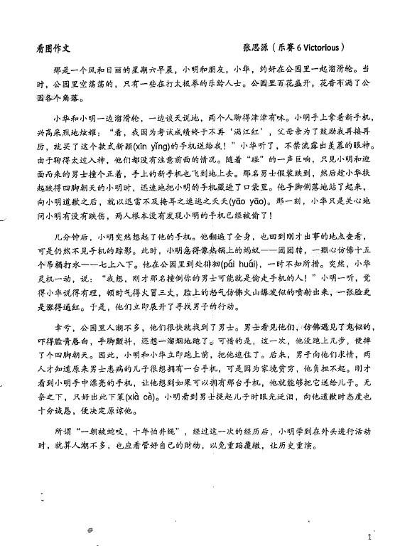 GEP P5 P6 Chinese Composition Planning Guide / PSLE compo guide Notes ...