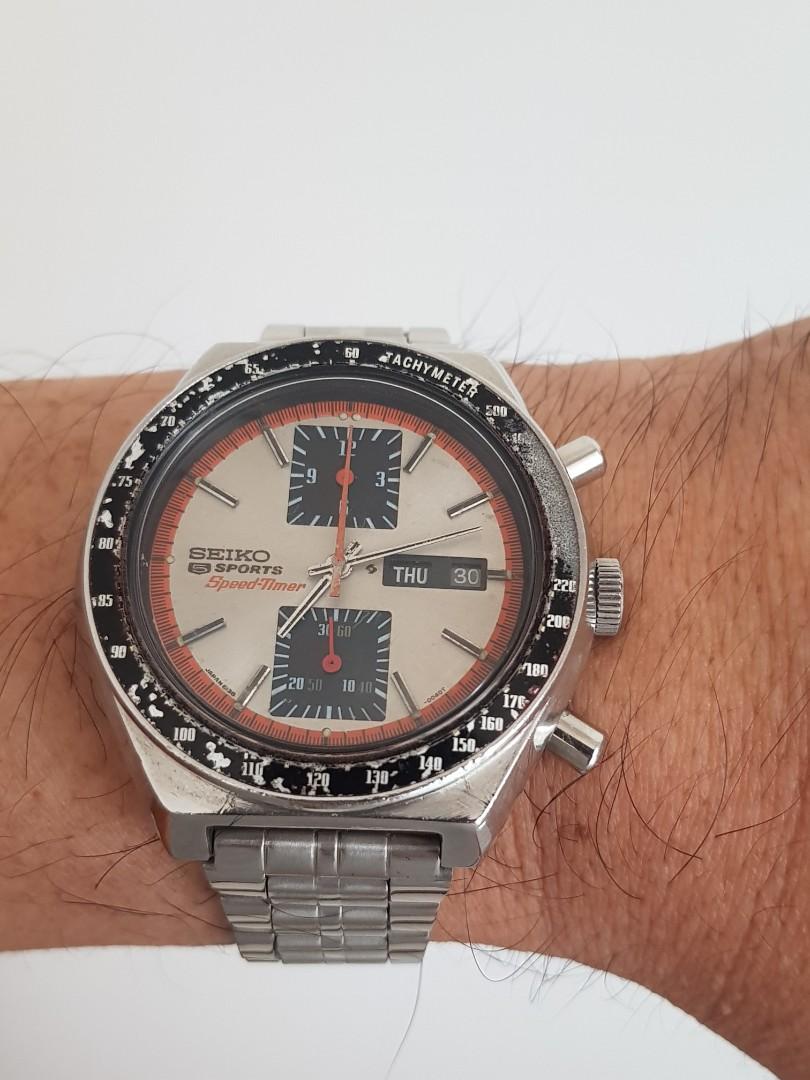 RARE Seiko 5 Speed-Timer Kakume automatic chronograph 6138-0030, Men's ...