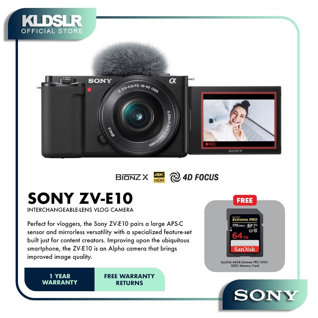 (READY STOCK) SONY ZVE10 BODY/KIT (SONY MALAYSIA), Photography, Cameras ...