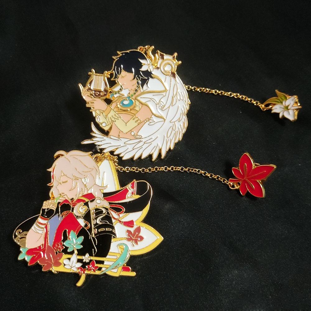 SG Genshin Impact Metal Keychain Genshin Keychain Genshin Badge Genshin Enamel Pin Genshin Pin ...