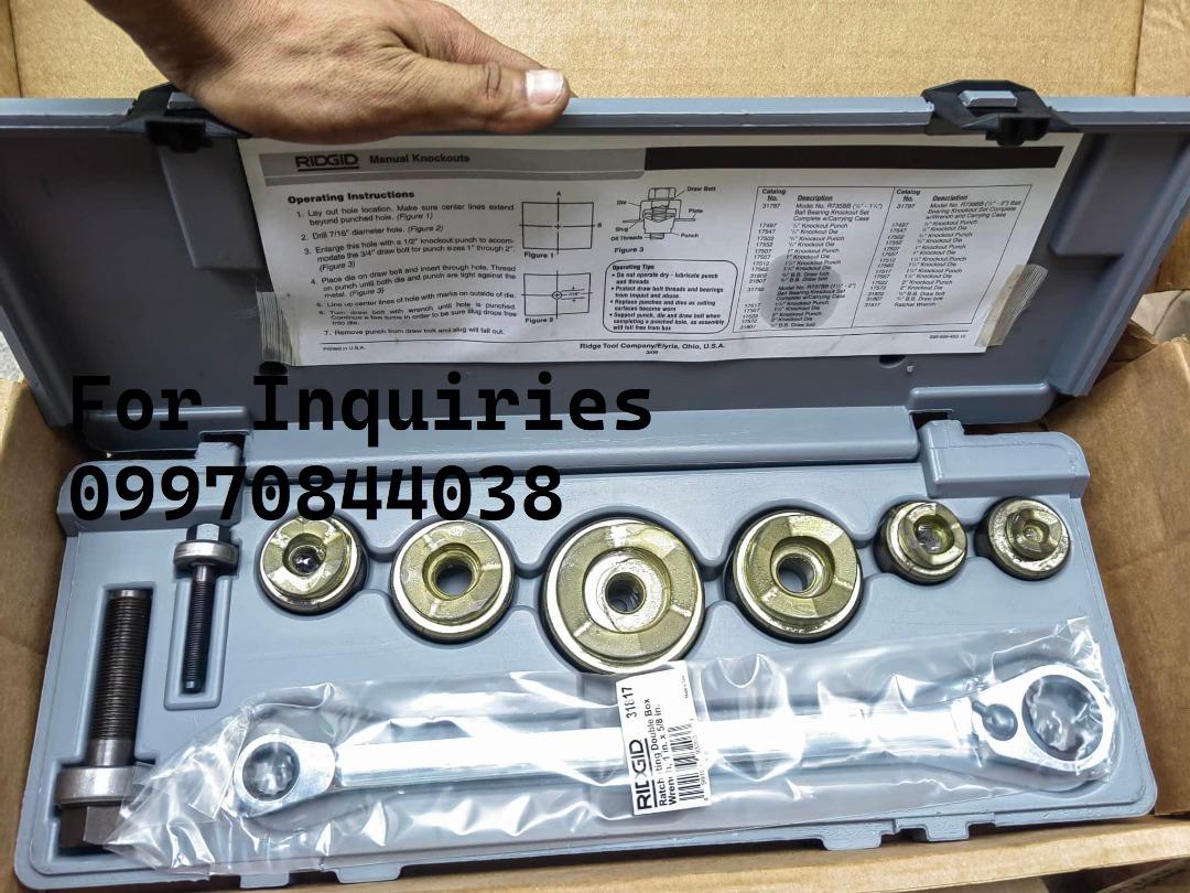 Ridgid Manual Knockout Puncher, Commercial & Industrial, Industrial ...