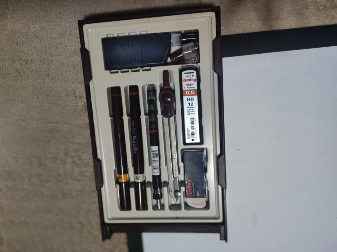 Rotring Technical Pens set, Hobbies & Toys, Stationary & Craft ...