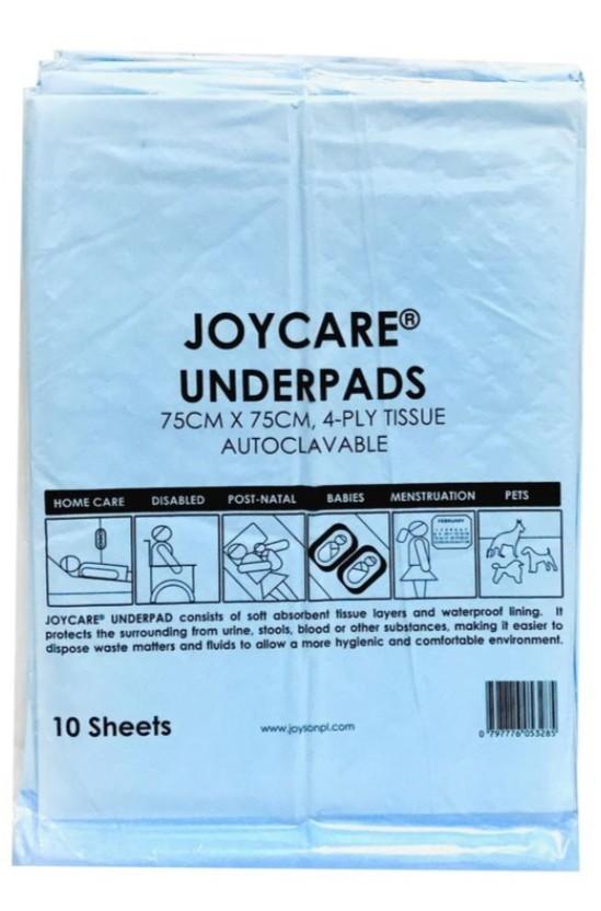 [SALE] JOYCARE Underpads XL Size 75cmx75cm, 4-Ply, Autoclavable (1 ...