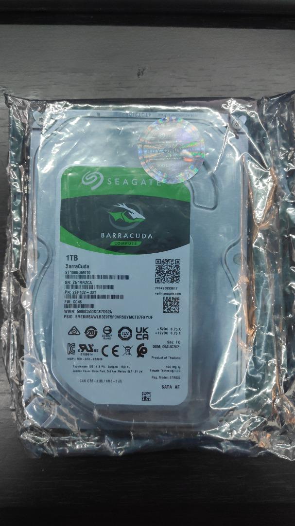 Seagate 1TB Barracuda internal hard drive, Computers & Tech, Parts ...