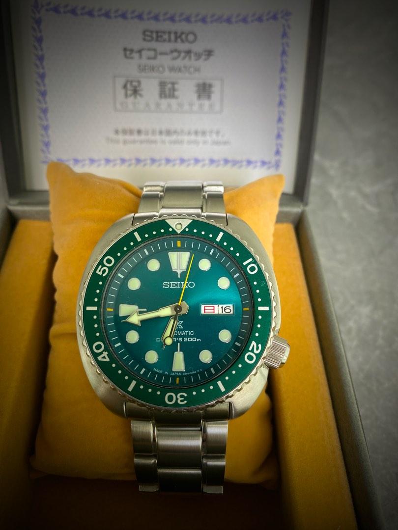Seiko Turtle Hulk Green Japan SBDY039, Men's Fashion, Watches ...