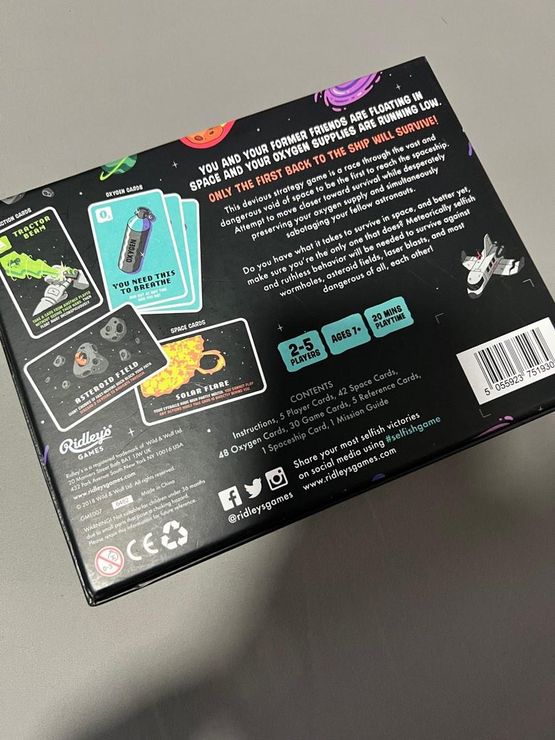 Selfish Space Edition Card Game, Hobbies & Toys, Toys & Games on Carousell