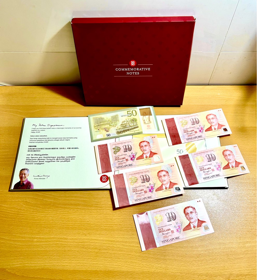 SG 50 Notes Commemorative, Hobbies & Toys, Memorabilia & Collectibles ...