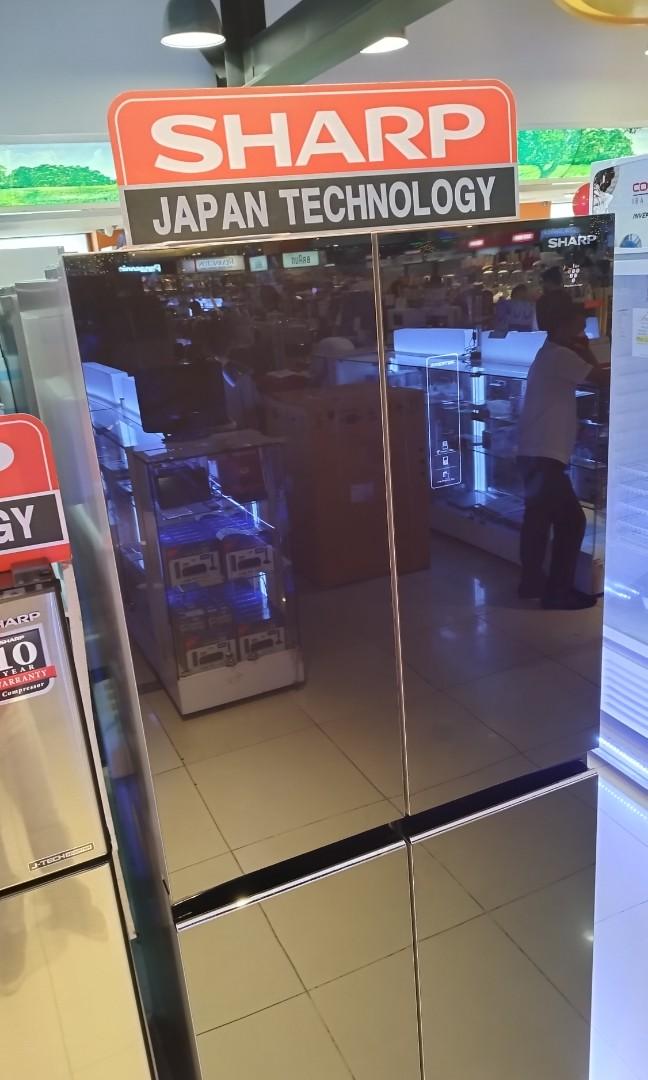 Sharp French Door Inverter Refrigerator 16.7cuft SJ-FLG16AVP-BK BRAND ...