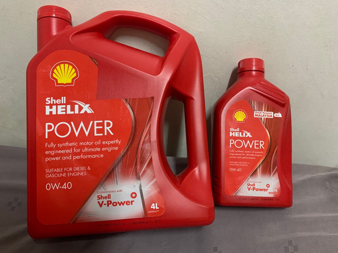 Shell HELIX POWER 0W-40 (4+1 Litre), Auto Accessories on Carousell