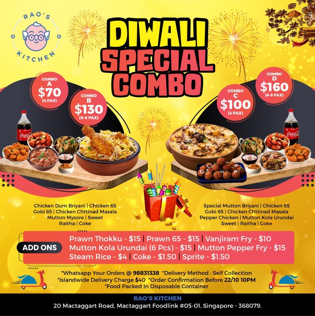 Singapore DIWALI SPECIAL COMBO INDIAN FOOD (@98831338 WHATSAPP), Food ...