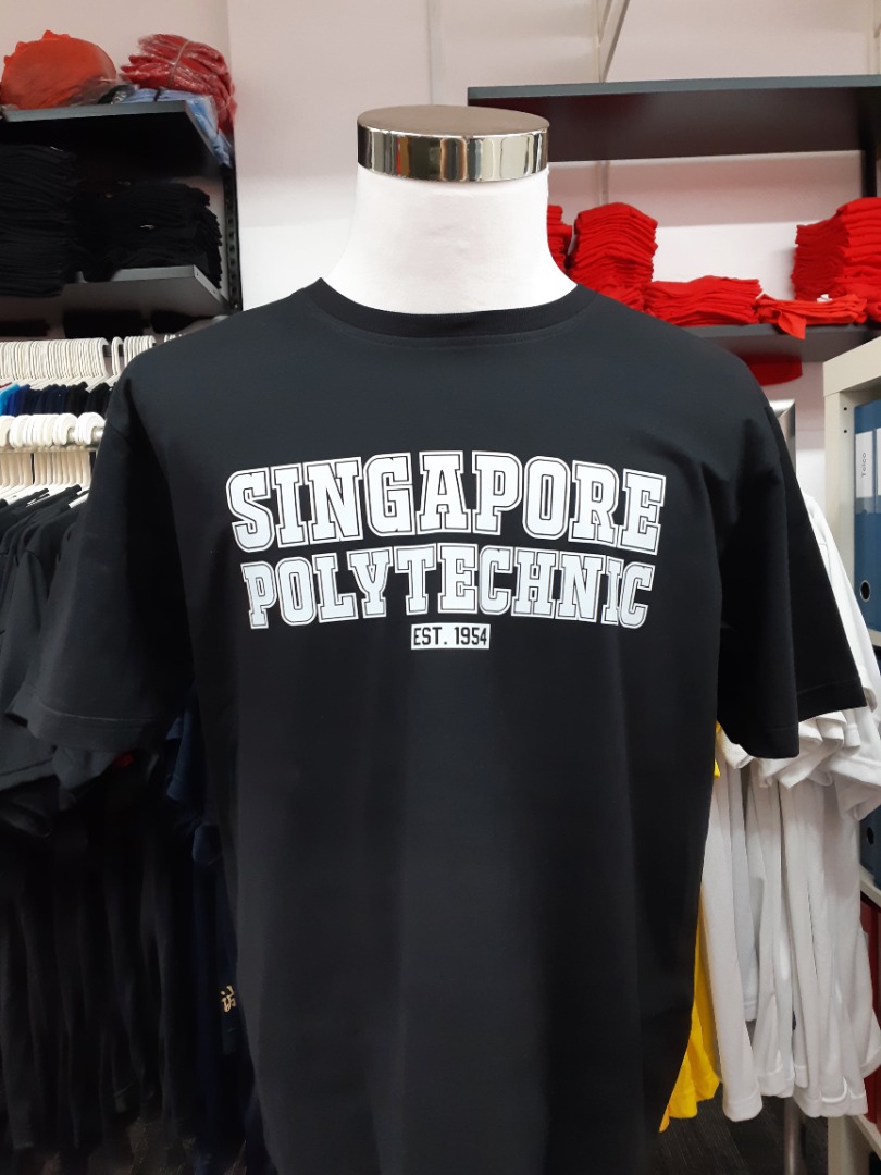 Singapore Polytechnic T Shirt - College Font, Men's Fashion, Tops ...