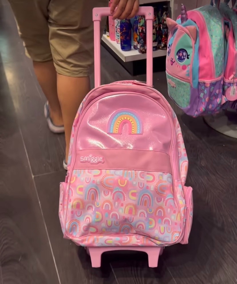 Smiggle trolley backpack, Babies & Kids, Babies & Kids Fashion on Carousell