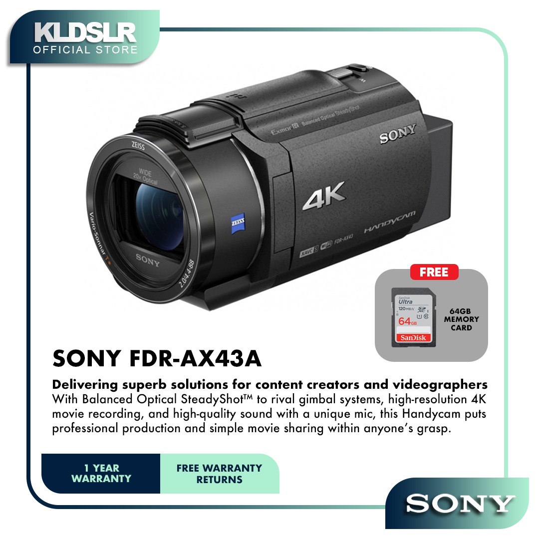 SONY AX43A (SONY MALAYSIA), Photography, Cameras on Carousell