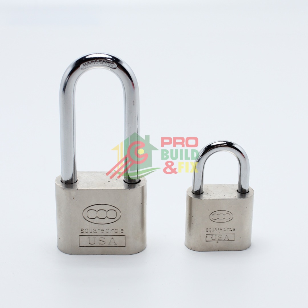 Square Circle Padlock Short / Long Shackle Top Security Padlock (Sold ...