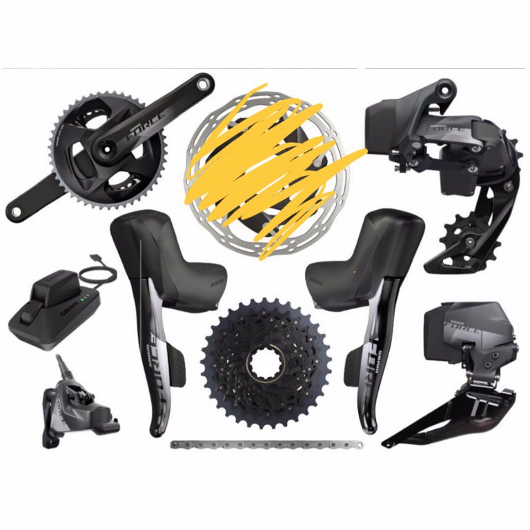 SRAM Force Etap AXS 12 Speed groupset, Sports Equipment, Bicycles ...